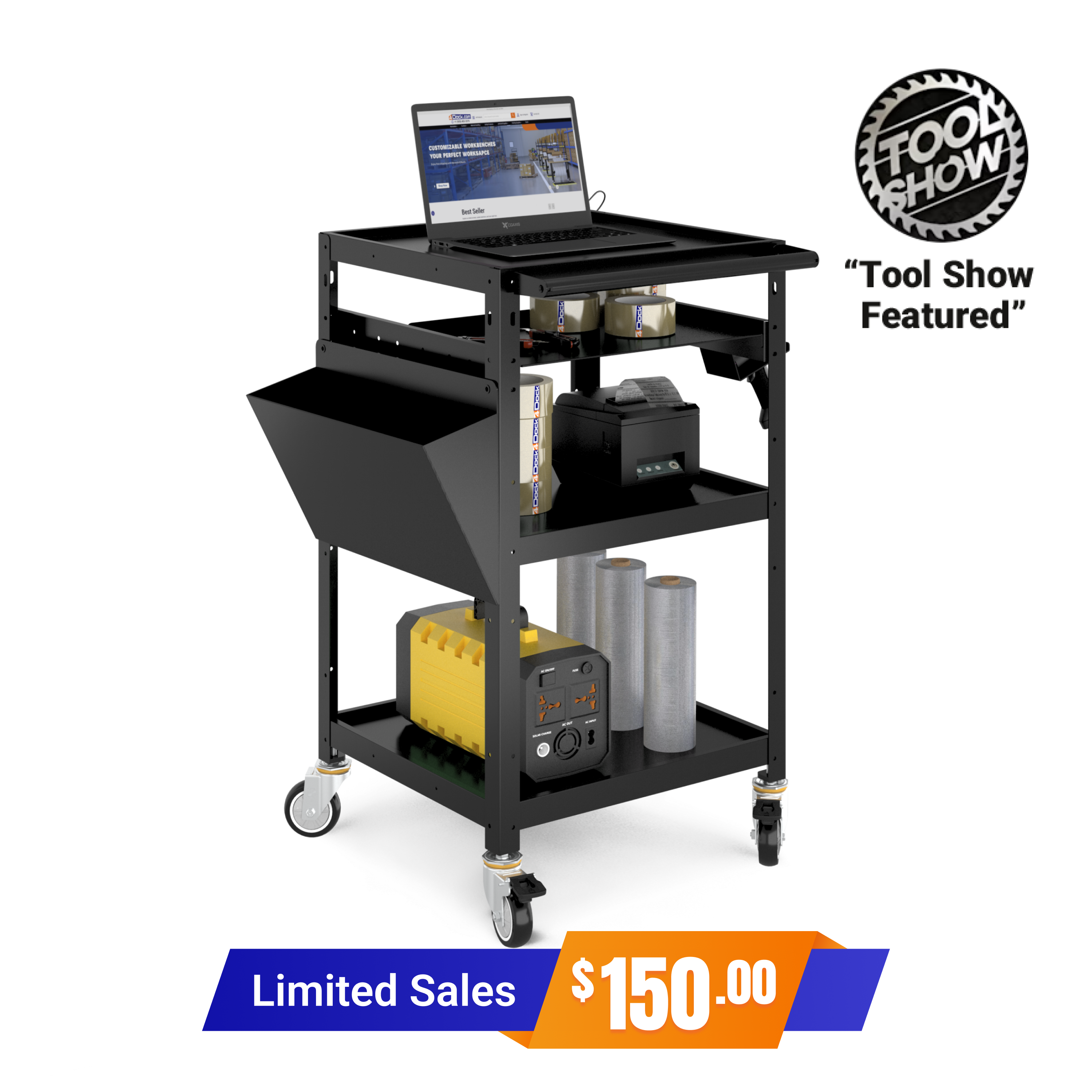 Mobile Workstation Cart in Stock | 4Dock