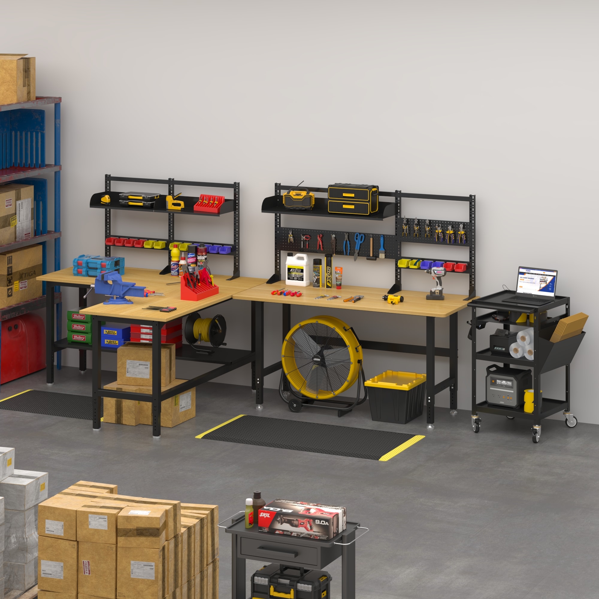 How to Choose the Right Size and Capacity L-Shaped Workbench for Your ...